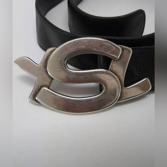 Yves Saint Laurent | Accessories | Rare Vintage Ysl Belt Silver Belt ...